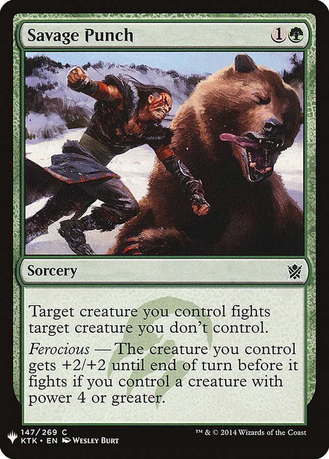 Savage Punch - The List Reprints - Magic: The Gathering