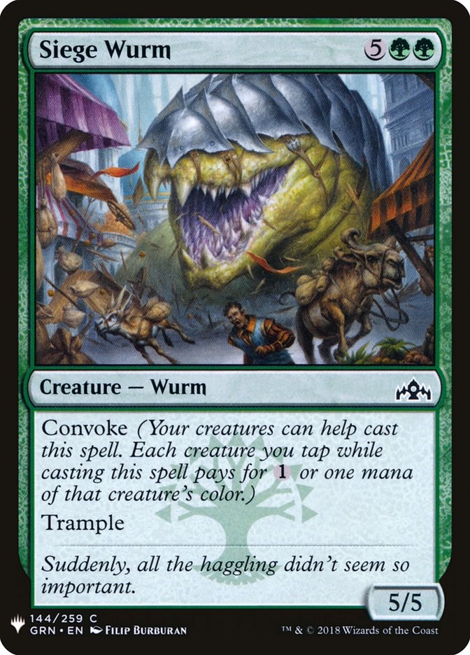 Siege Wurm - The List Reprints - Magic: The Gathering