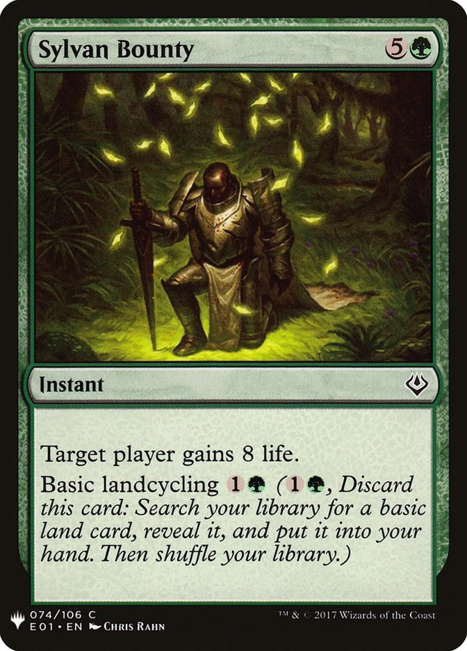 Sylvan Bounty - The List Reprints - Magic: The Gathering