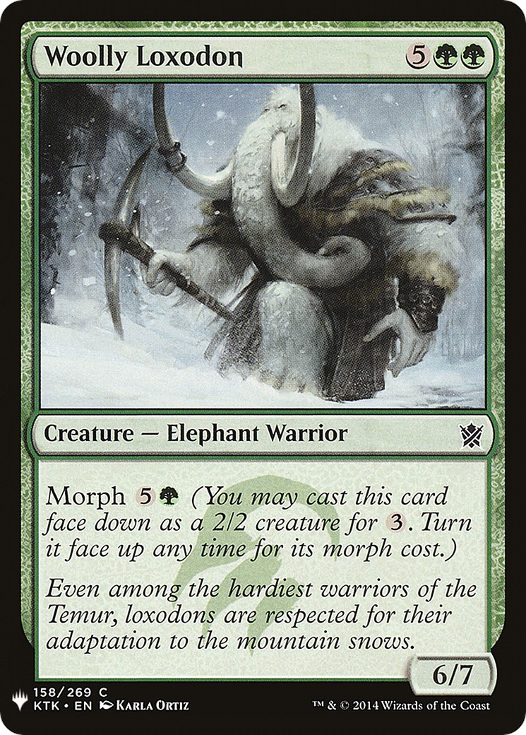 Woolly Loxodon - The List Reprints - Magic: The Gathering
