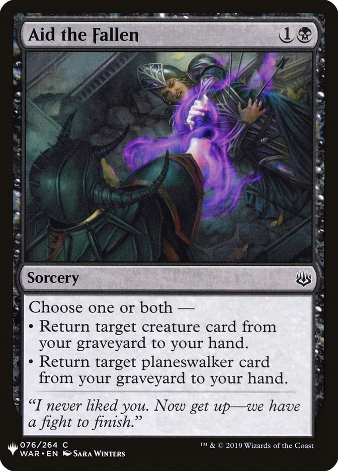 Aid the Fallen - The List Reprints - Magic: The Gathering