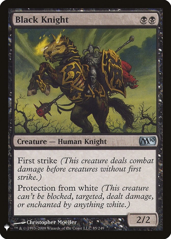 Black Knight - The List Reprints - Magic: The Gathering
