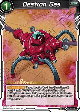 Destron Gas - Malicious Machinations Pre-Release Cards - Dragon Ball ...