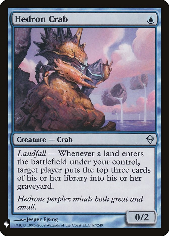 Hedron Crab - The List Reprints - Magic: The Gathering