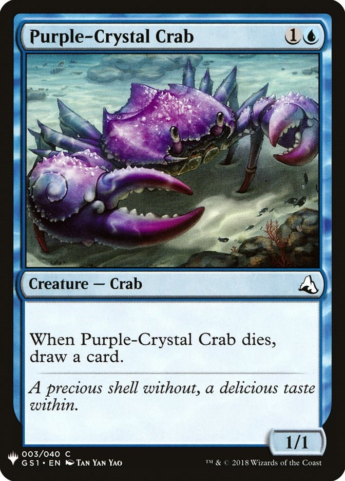 Purple-Crystal Crab - The List Reprints - Magic: The Gathering