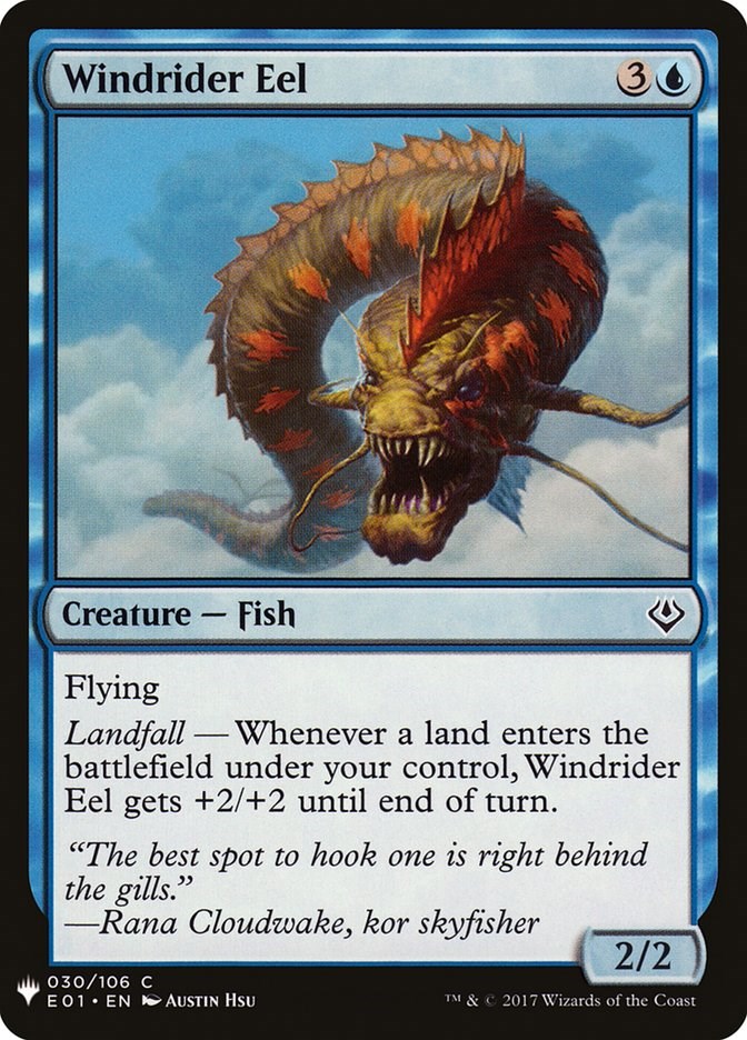 Windrider Eel - The List Reprints - Magic: The Gathering