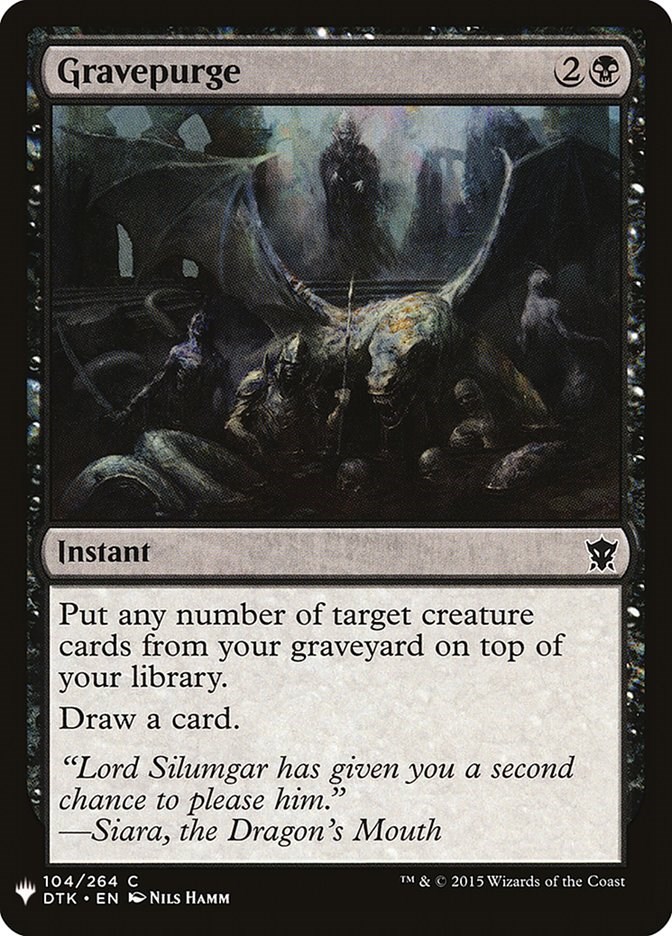 Gravepurge - The List Reprints - Magic: The Gathering