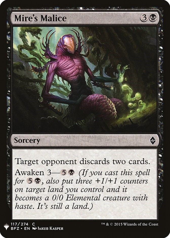 Mire's Malice - The List Reprints - Magic: The Gathering