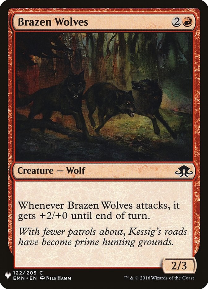 Brazen Wolves - The List Reprints - Magic: The Gathering