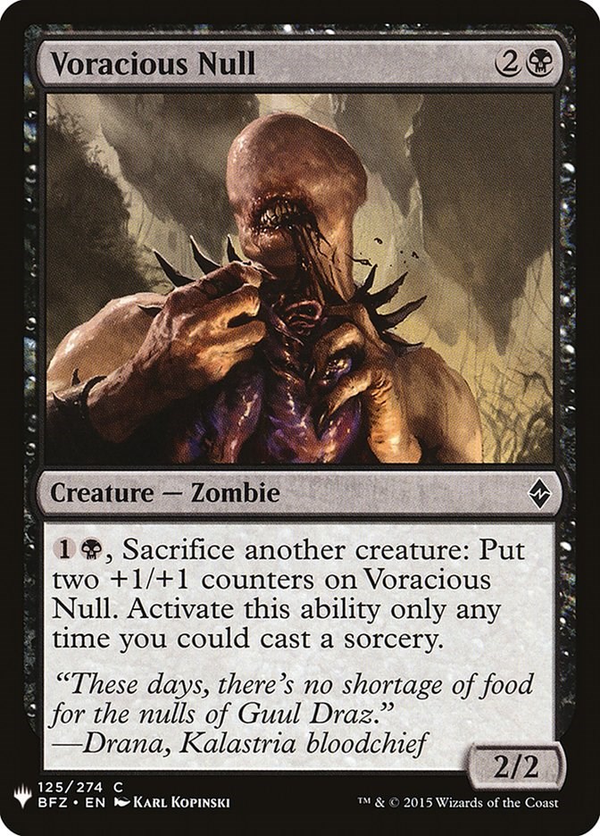Voracious Null - The List Reprints - Magic: The Gathering