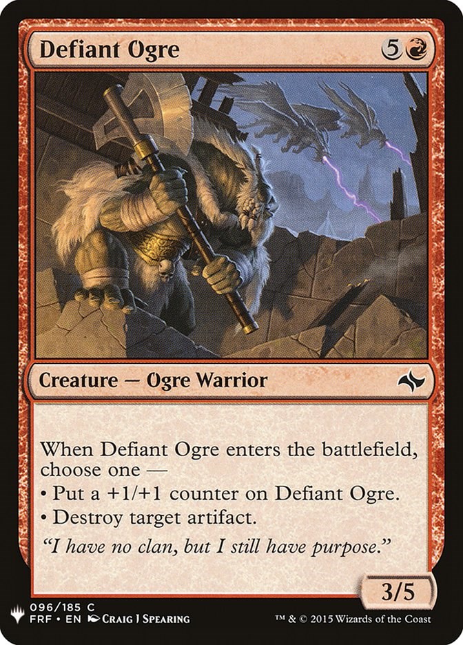 Defiant Ogre - The List Reprints - Magic: The Gathering