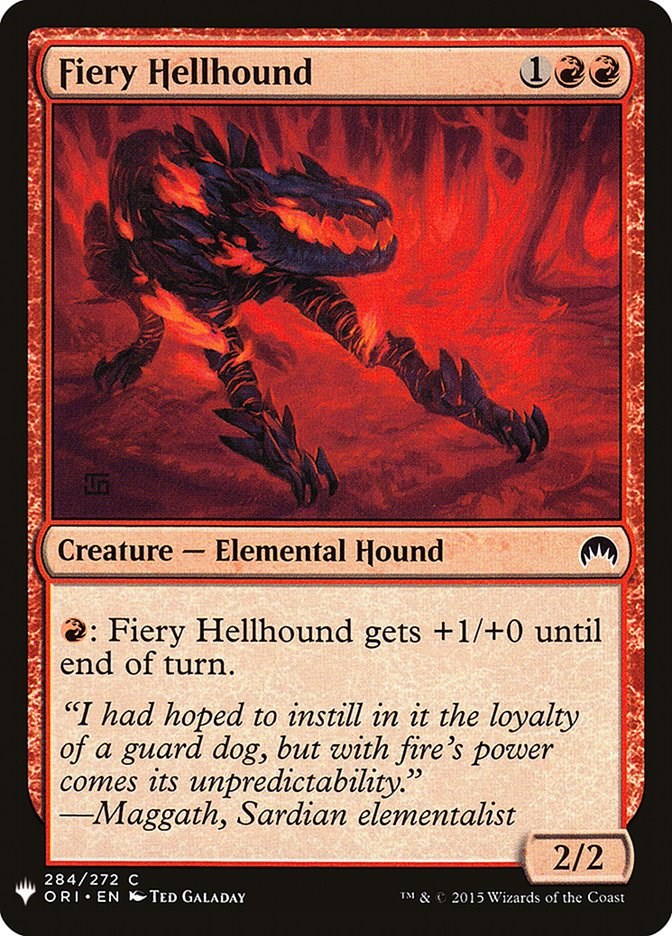 Fiery Hellhound - The List Reprints - Magic: The Gathering