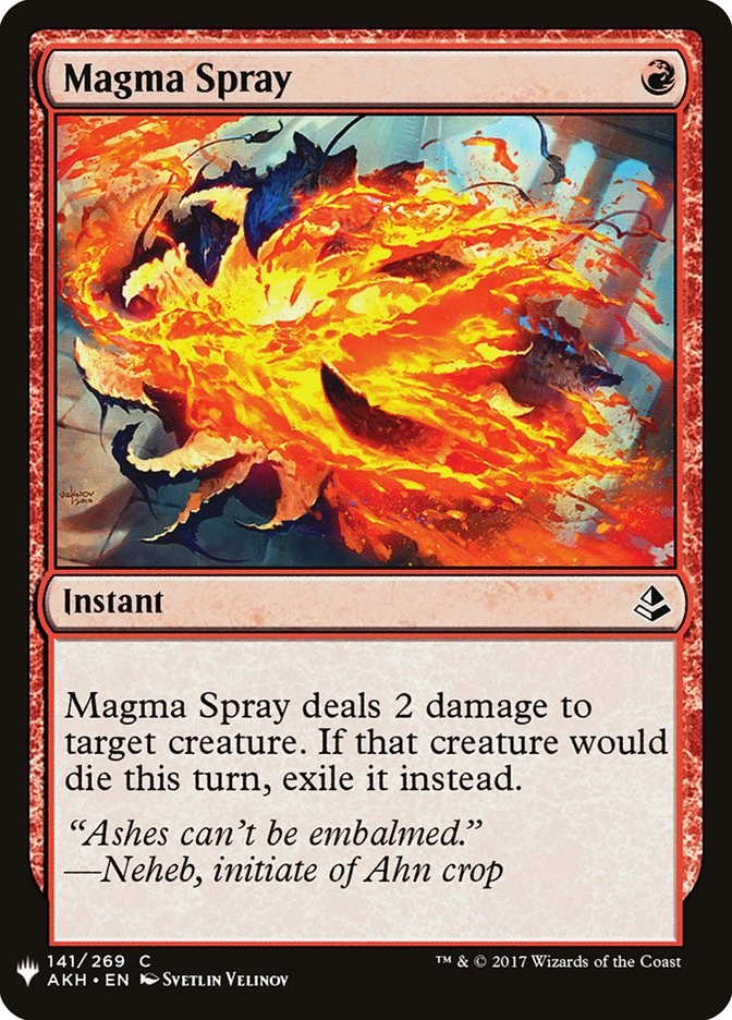Magma Spray - The List Reprints - Magic: The Gathering