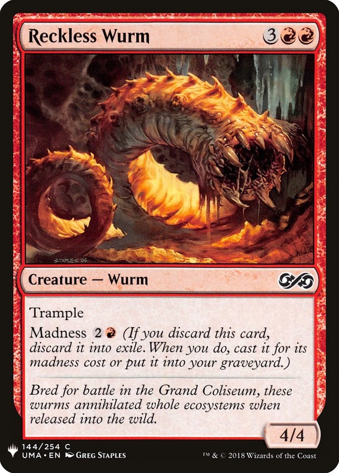Reckless Wurm - Mystery Booster Cards - Magic: The Gathering