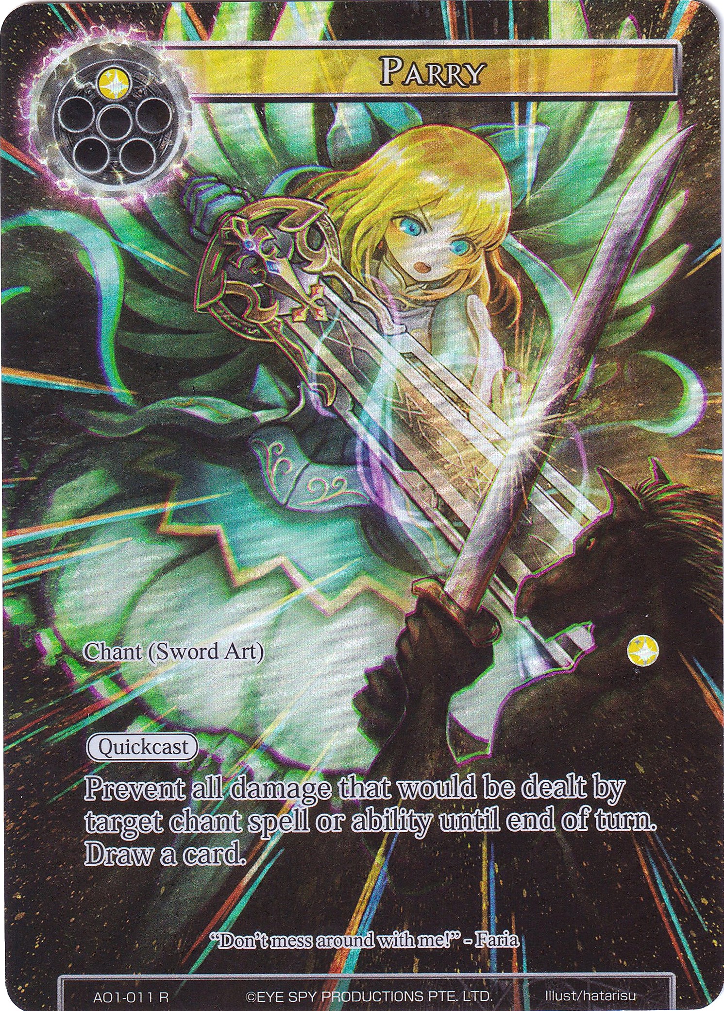 Parry (Full Art) - Alice Origin - Force of Will