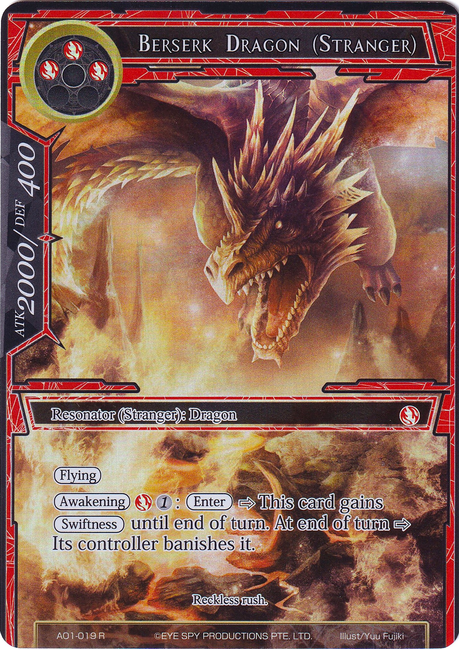 Berserk Dragon (Stranger) (Full Art) - Alice Origin - Force of Will