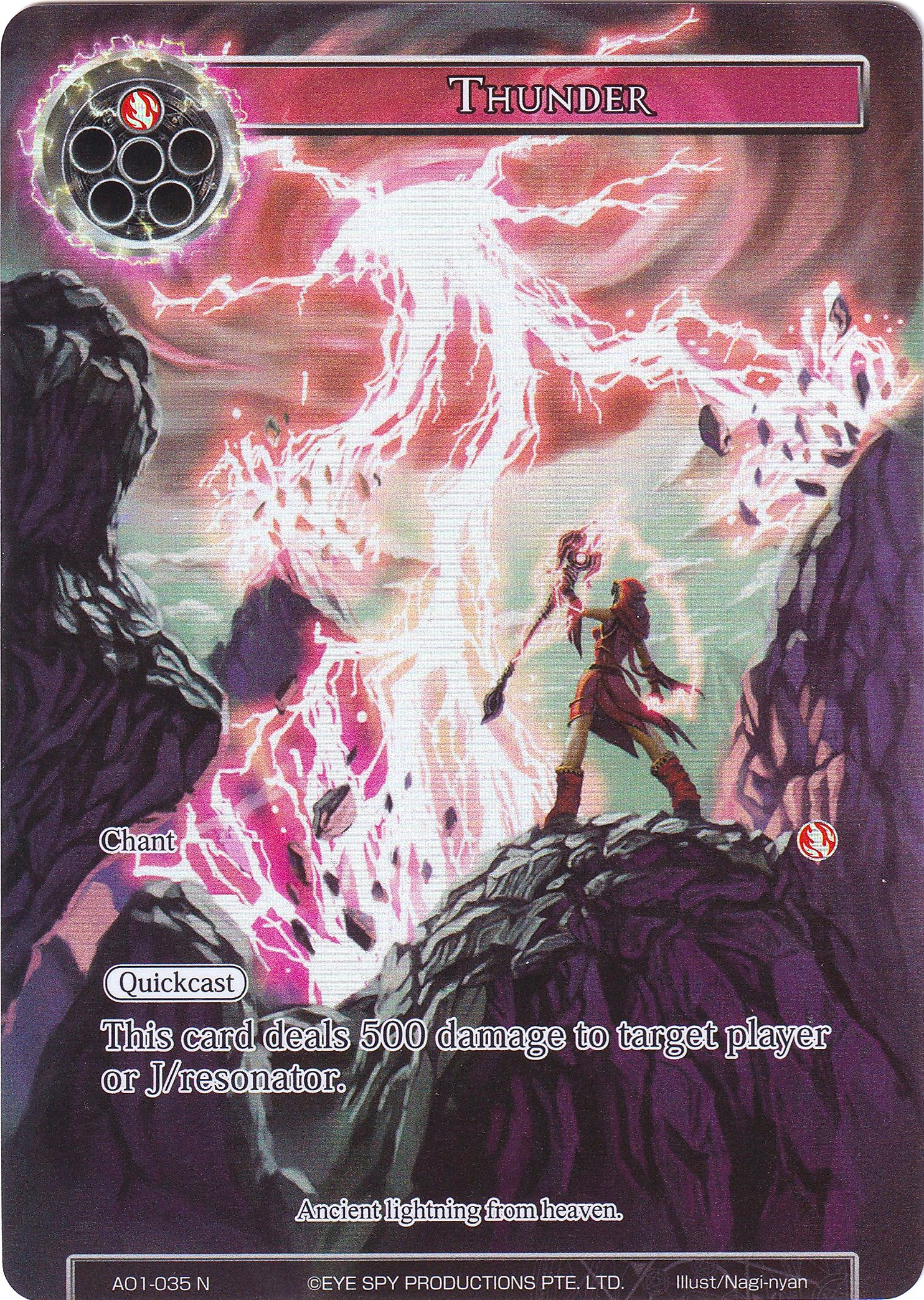 Thunder (Full Art) - Alice Origin - Force of Will