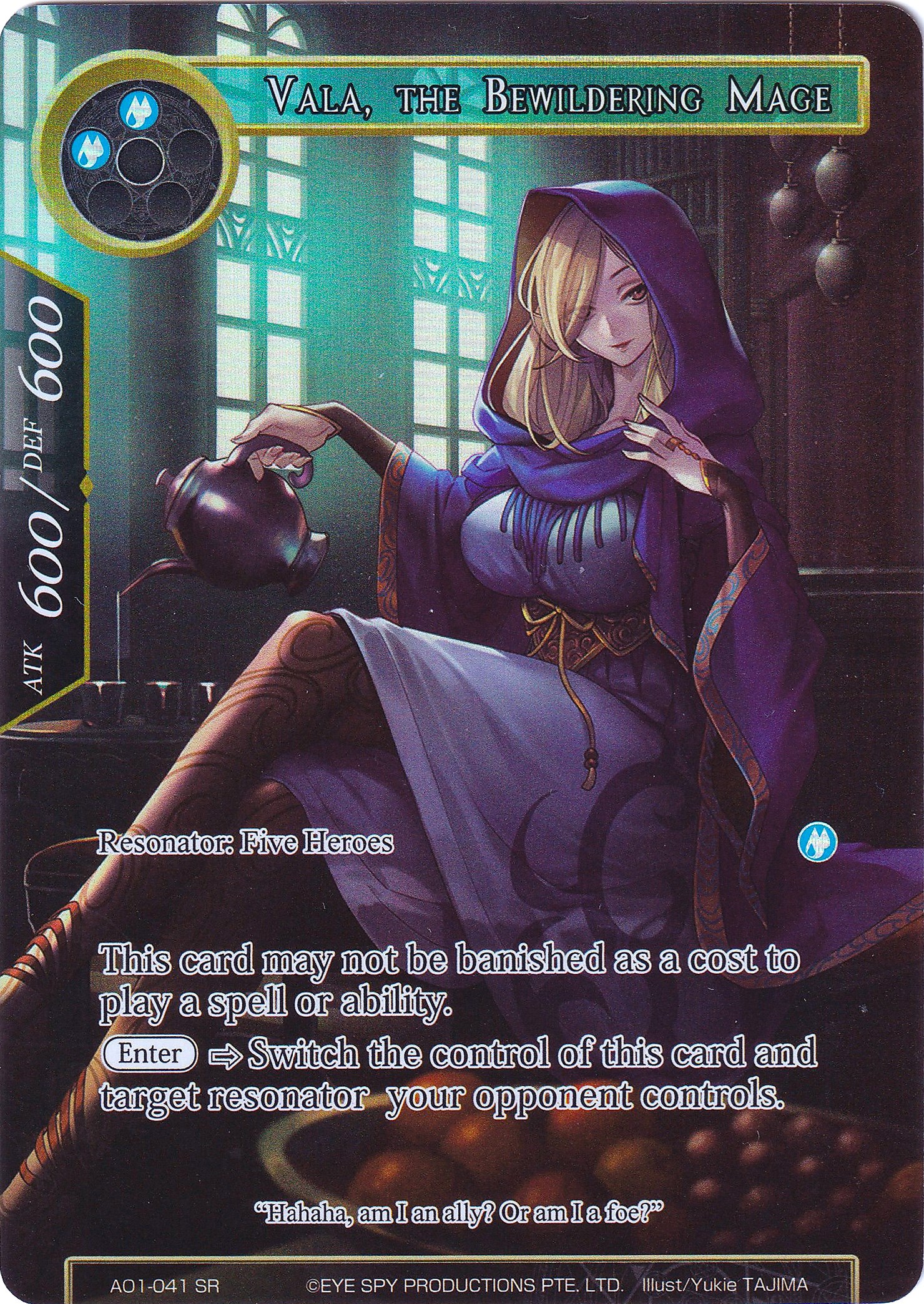 Vala, the Bewildering Mage (Full Art) - Alice Origin - Force of Will