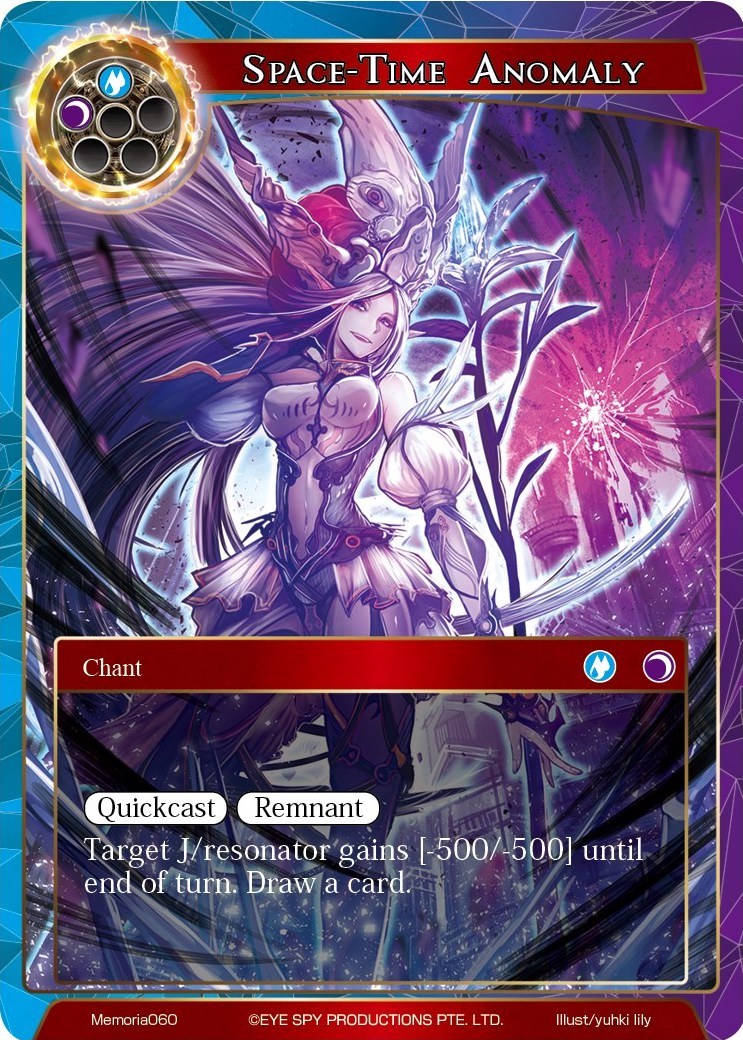 Space-Time Anomaly - Alice Origin Memoria Cards - Force of Will