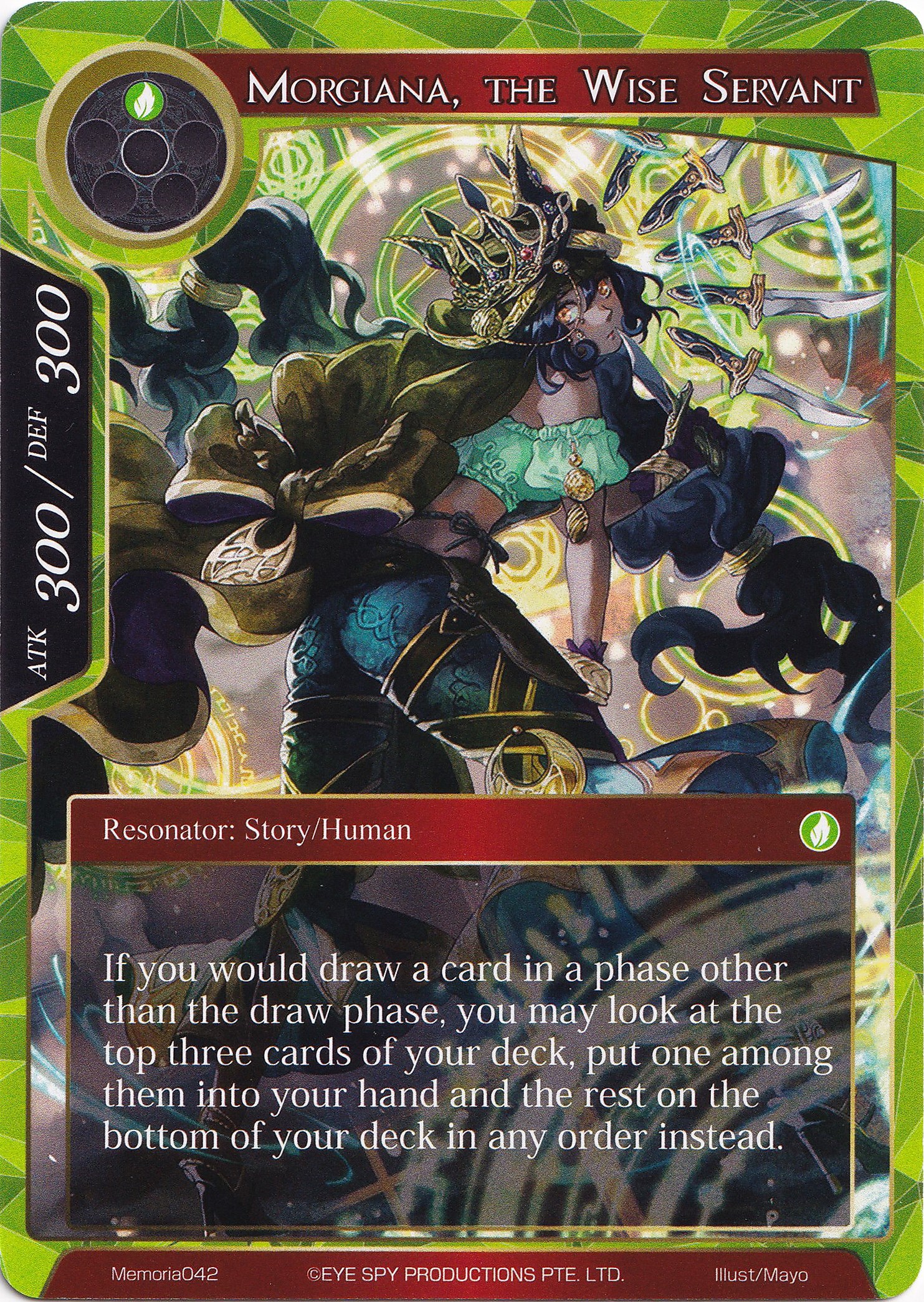 Morgiana, the Wise Servant - Alice Origin Memoria Cards - Force of Will