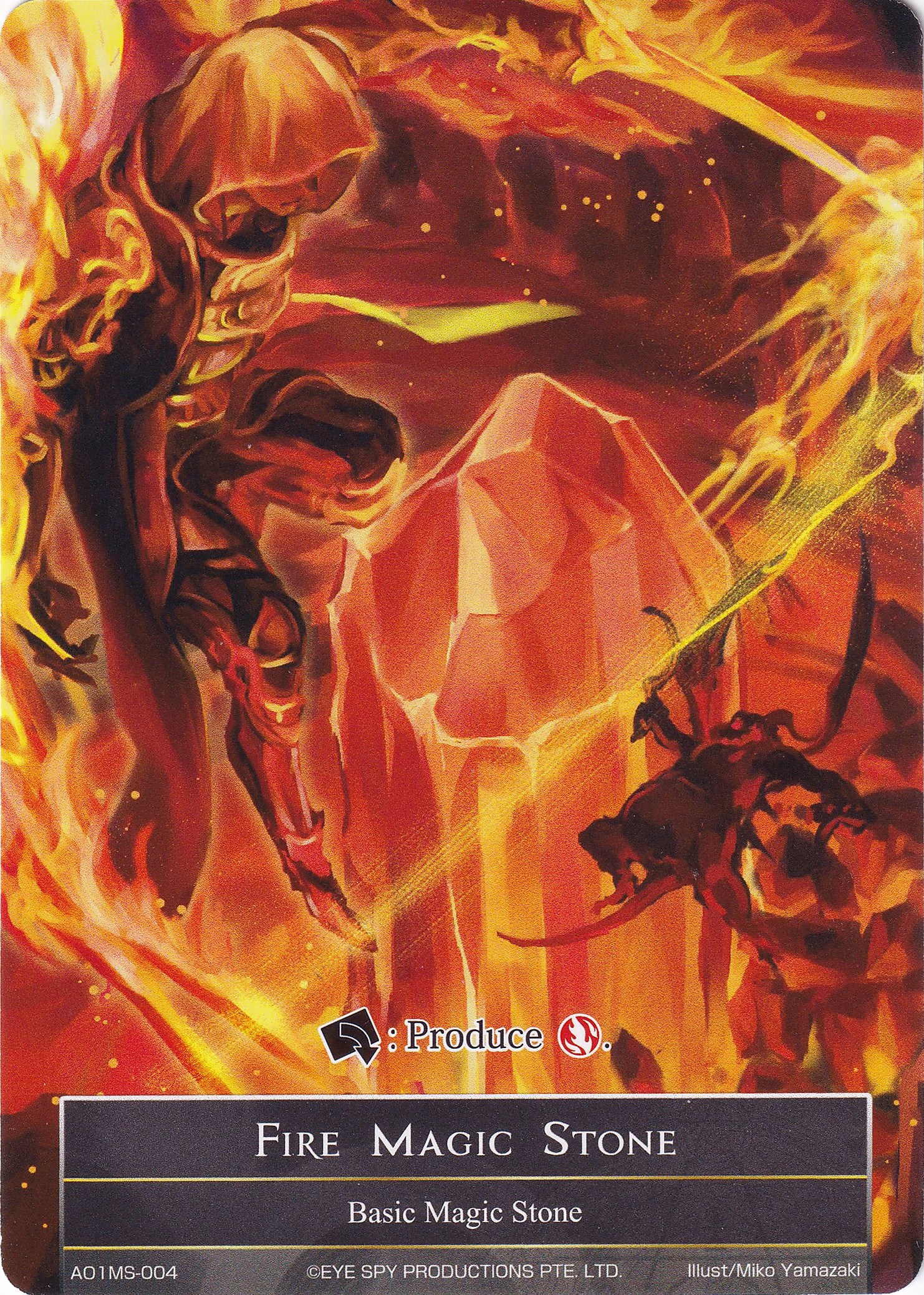 Fire Magic Stone - AO1MS-004 - Alice Origin - Force of Will