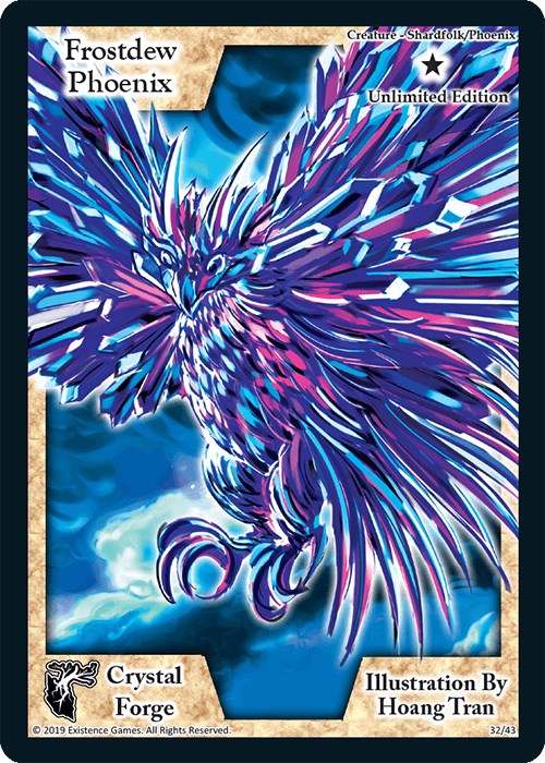 Frostdew Phoenix (Unlimited Edition) - Crystal Forge - Exodus TCG