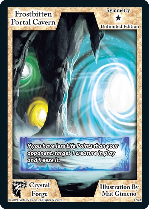 Frostbitten Portal Cavern (Unlimited Edition) - Crystal Forge - Exodus TCG