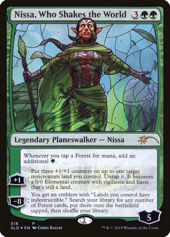 Nissa, Who Shakes the World (Stained Glass) - Secret Lair Drop Series ...
