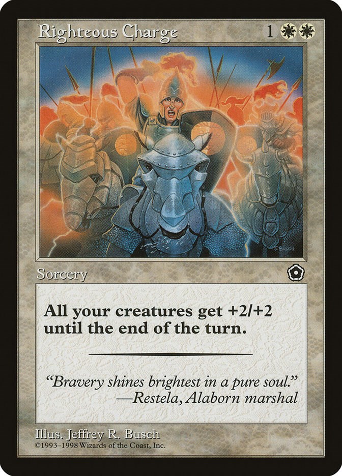 Righteous Charge - Portal Second Age - Magic: The Gathering