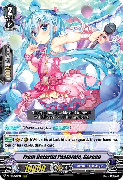 From Colorful Pastorale, Serena - V-EB11: Crystal Melody - Cardfight ...