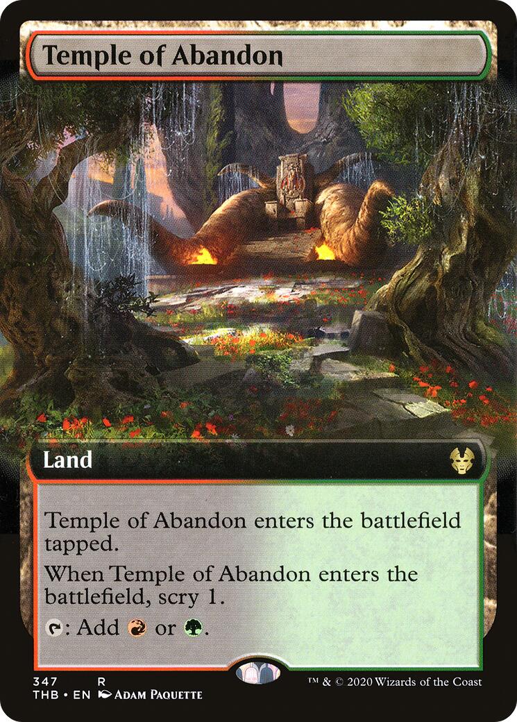 Temple of Abandon (Extended Art) - Theros Beyond Death - Magic: The ...