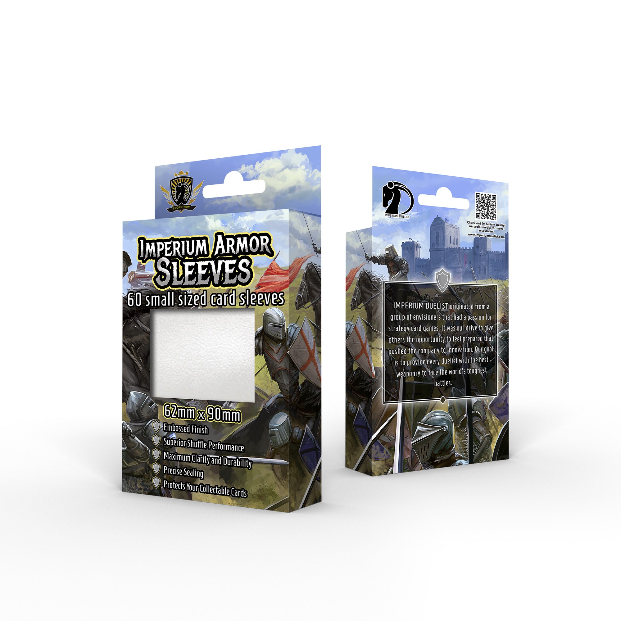 Imperium Armor Sleeves Pro Edition: Pearl White (60-Pack) - Imperium ...