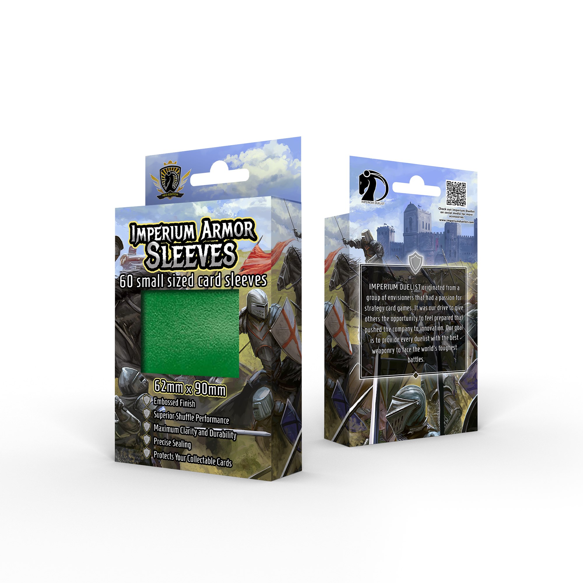 Imperium Armor Sleeves Pro Edition: Emerald Green (60-Pack) - Imperium ...