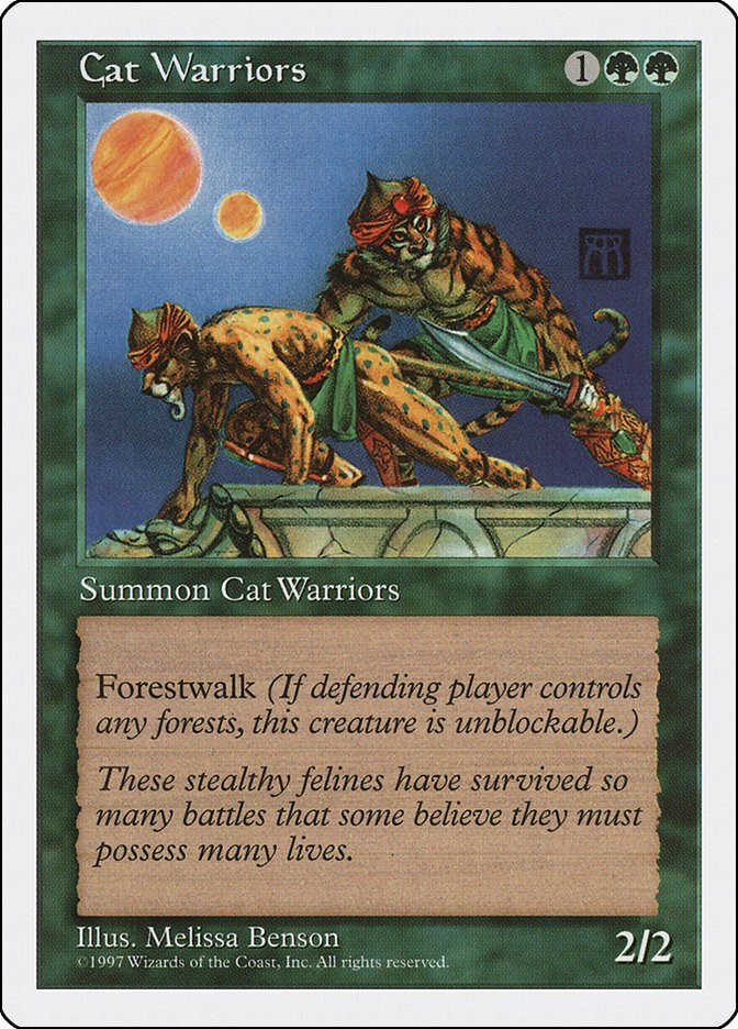 Cat Warriors - Fifth Edition - Magic: The Gathering
