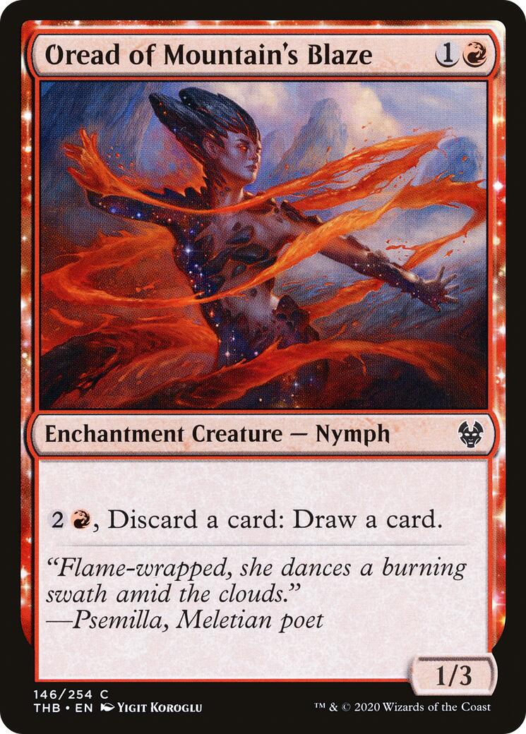 Oread of Mountain's Blaze - Theros Beyond Death - Magic: The Gathering