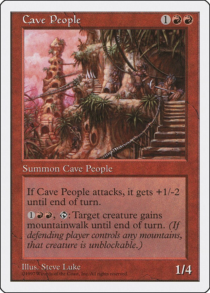 Cave People - Fifth Edition - Magic: The Gathering