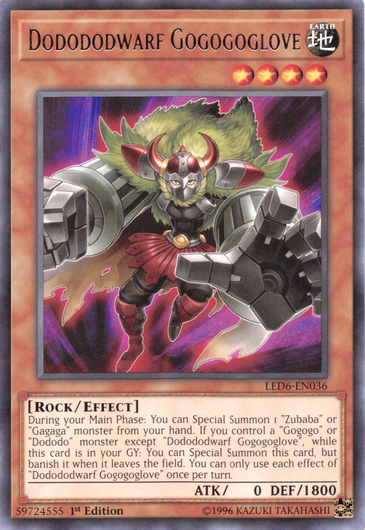Dodododwarf Gogogoglove - Legendary Duelists: Magical Hero - YuGiOh