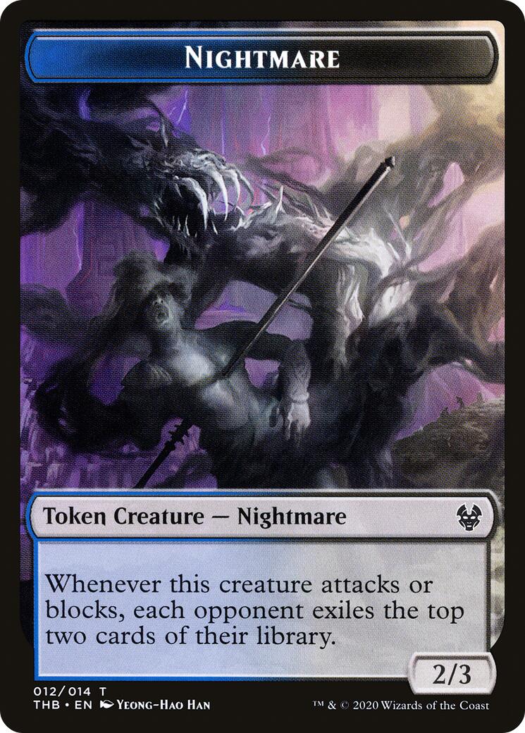 Nightmare Token - Theros Beyond Death - Magic: The Gathering