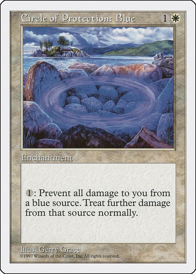 Circle of Protection: Blue - Fifth Edition - Magic: The Gathering