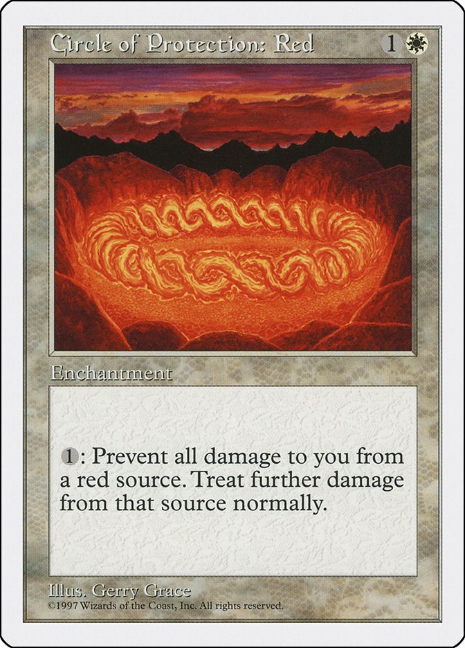 Circle of Protection: Red - Fifth Edition - Magic: The Gathering