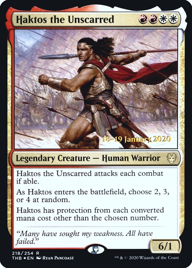 Haktos the Unscarred - Prerelease Cards - Magic: The Gathering