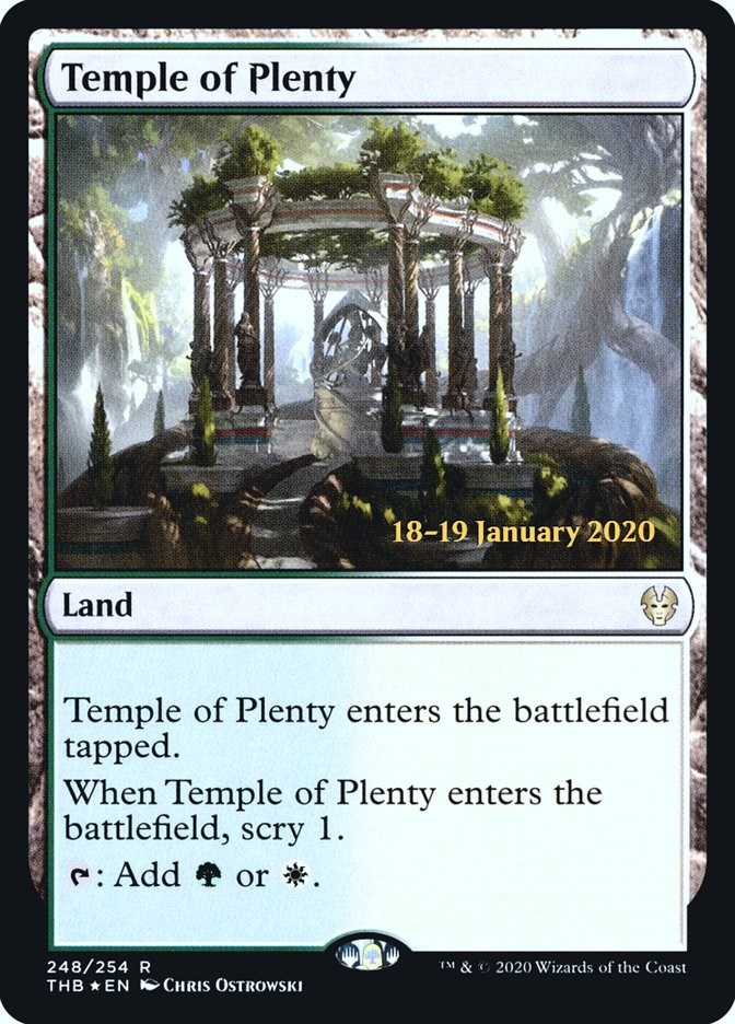 Temple of Plenty - Prerelease Cards - Magic: The Gathering