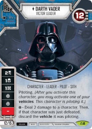 Darth Vader - Victor Leader (Card Only) - Covert Missions - Star Wars ...