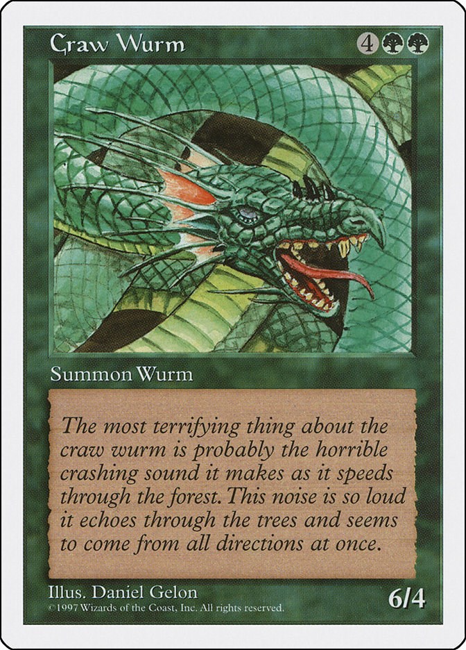 Craw Wurm - Fifth Edition - Magic: The Gathering
