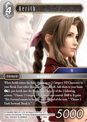 Aerith - Opus XI - Final Fantasy TCG