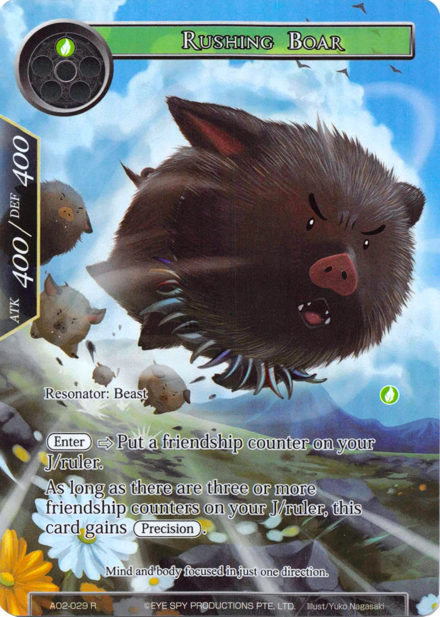 Rushing Boar (Full Art) - Alice Origin II - Force of Will