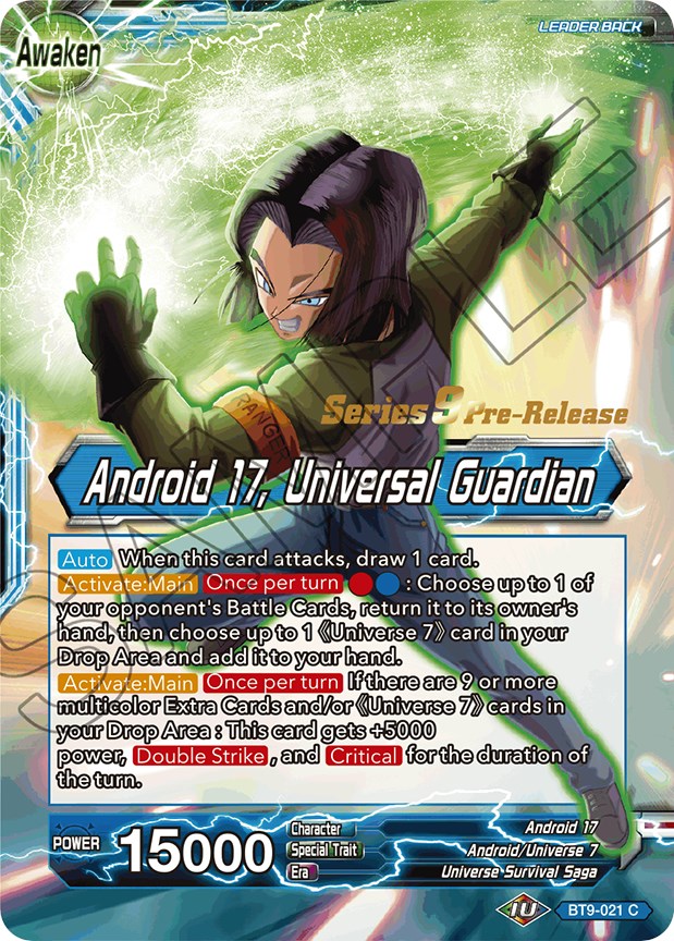 Android 17 // Android 17, Universal Guardian - Universal Onslaught Pre ...
