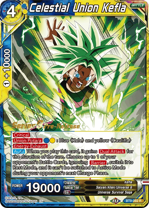 Celestial Union Kefla - Universal Onslaught Pre-Release Cards - Dragon ...