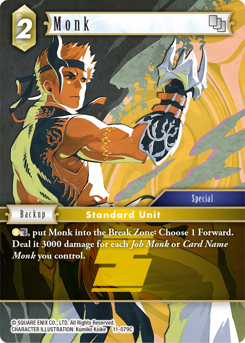 Monk - 11-079C - Opus XI - Final Fantasy TCG