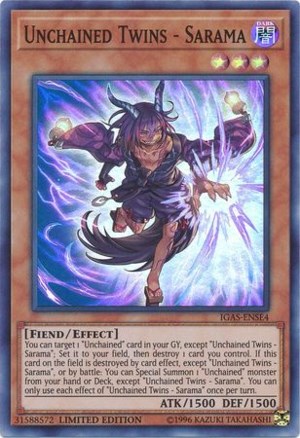 Unchained Twins - Sarama - Ignition Assault - YuGiOh